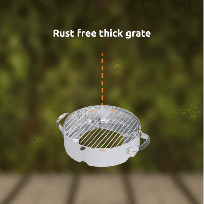 ECOA Grill: Versatile for Charcoal & Wood Stoves