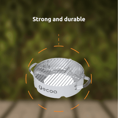 ECOA Grill: Versatile for Charcoal & Wood Stoves